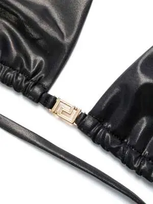 Versace Greca-detailed Triangle Bikini Top