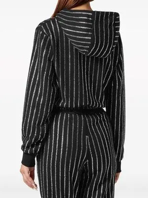 Philipp Plein Crystal-embellished Zip-up Hoodie