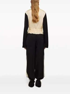 JIL SANDER Panelled Zip-up Satin Shirt