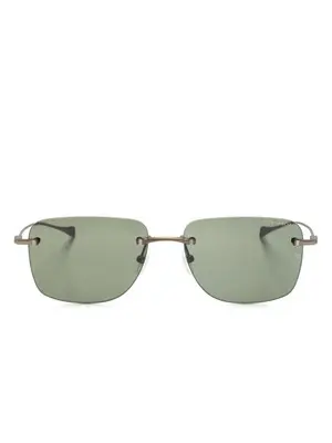 Dita Rimless Square-frame Sunglasses - Grey