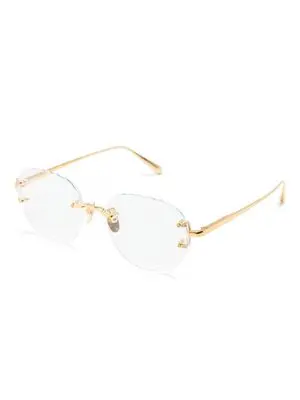 Linda Farrow Sandor Oval-frame Glasses
