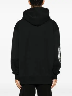 Y3 Floral-print Drawstring Hoodie