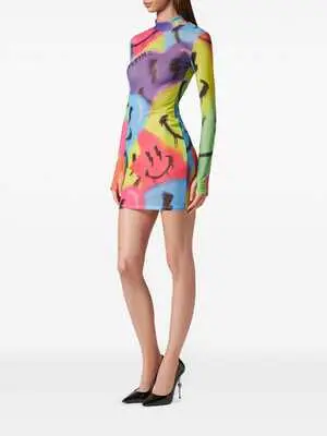 Philipp Plein Smile Logo-print Minidress