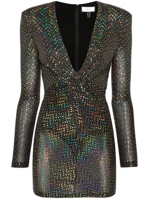 NISSA Long-sleeve Sequined Minidress