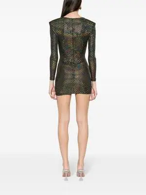 NISSA Long-sleeve Sequined Minidress