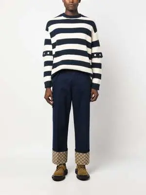 Gucci Gg Supreme Straight-leg Trousers