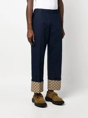 Gucci Gg Supreme Straight-leg Trousers