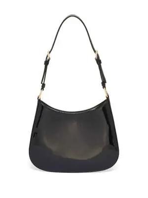 Prada Cleo Patent-leather Shoulder Bag - Black