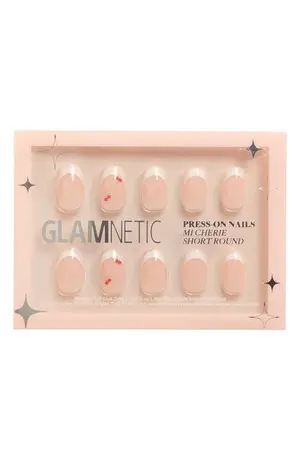 GLAMNETIC Short Round Press-on Nails Set Mi Cherie