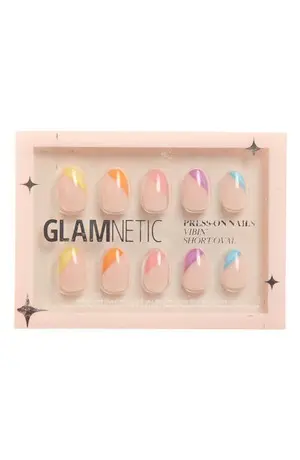 GLAMNETIC Short Oval Press-on Nails - Vibin'