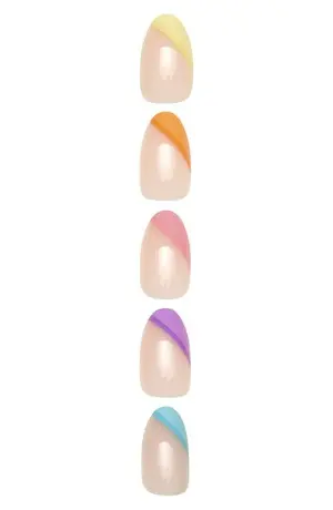 GLAMNETIC Short Oval Press-on Nails - Vibin'