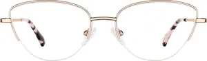 Zenni Cat-eye Half-rim Eyeglasses