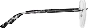 Zenni Geometric Rimless Prescription Glasses Mixed Frame