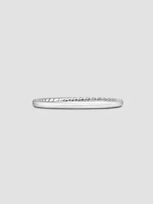 David Yurman Dy Eden Partway Band Ring In Platinum