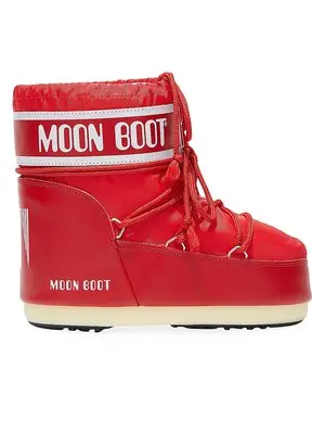 Moon Boot Icon Low Fleece Boots Red