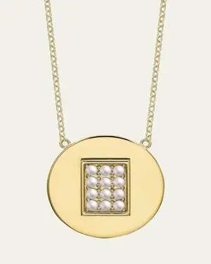 TRACEE NICHOLS Tracee Nichols 14K Yellow Gold Pearl Pendant Necklace Pearl
