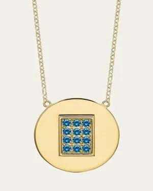 TRACEE NICHOLS 14k Yellow Gold Pendant Necklace - Aquamarine