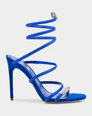 Rene Caovilla Serpente Sandal - Cobalt