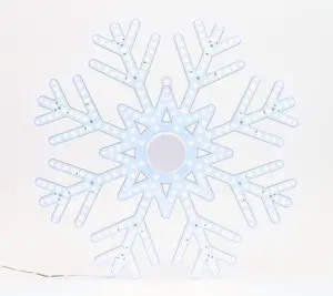 BETHLEHEM LIGHTS As Is 16' Outdoor Vibrant Snowflake - One-color