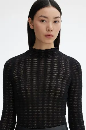 HOUSE OF DAGMAR Lace Knit Top