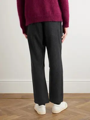 Massimo Alba Straight-leg Cotton And Cashmere-blend Trousers