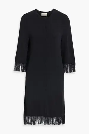 Loulou De Saison Loulou Studio Cella Fringed Knit Dress