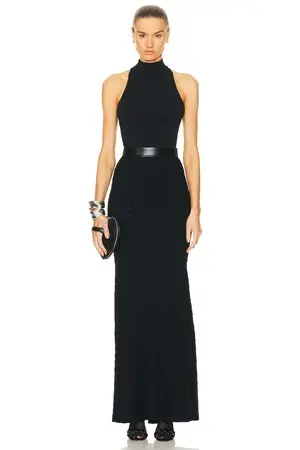 Alaïa Long Ponte Skirt