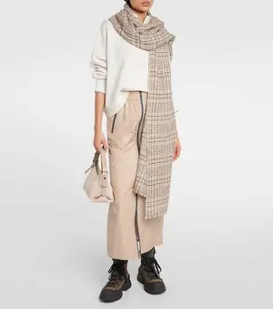 Brunello Cucinelli Zip-up Taffeta Maxi Skirt - Brown