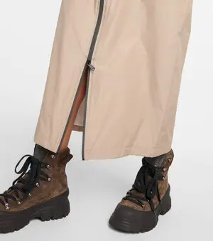 Brunello Cucinelli Zip-up Taffeta Maxi Skirt