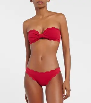 Marysia Antibes Bandeau Bikini Top - Red