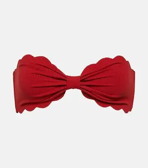 Marysia Antibes Bandeau Bikini Top - Red