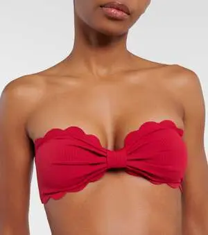 Marysia Antibes Bandeau Bikini Top - Red