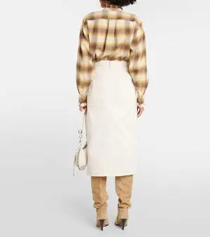 MARANT ETOILE Flozia Cotton Midi Skirt
