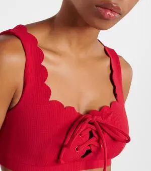 Marysia Palm Springs Tie Bikini Top