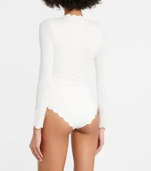 Marysia North Sea Rashguard Swimsuit - White