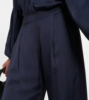 Velvet By Graham & Spencer Livi Satin Wide-leg Pants