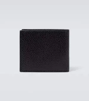 Saint Laurent Tiny Cassandre East/west Leather Wallet - Black