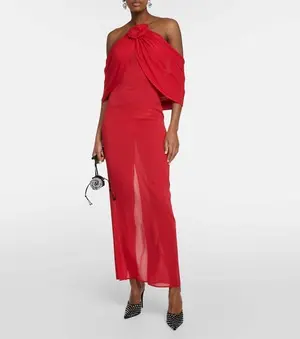 Magda Butrym Floral-appliqué Gown