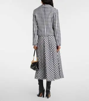 Etro Gingham Cropped Blazer - Black