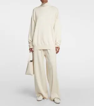 THE ROW Lucca Leather Moccasins - White
