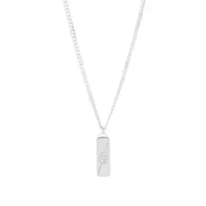 Gucci Tag Necklace - Silver