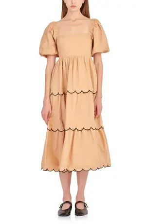 English Factory Trimmed Day Dresses