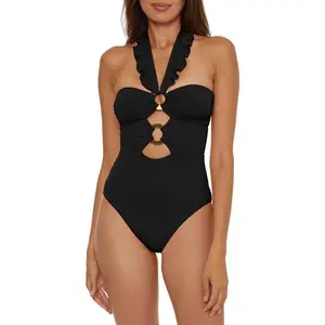 SOLUNA Strappy One-piece Swimsuit - Black
