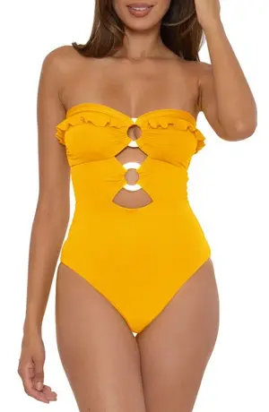 SOLUNA Strappy One-piece Swimsuit - Sunny