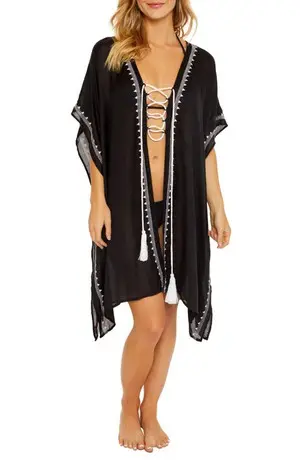 SOLUNA Embroidered Cover-up Black