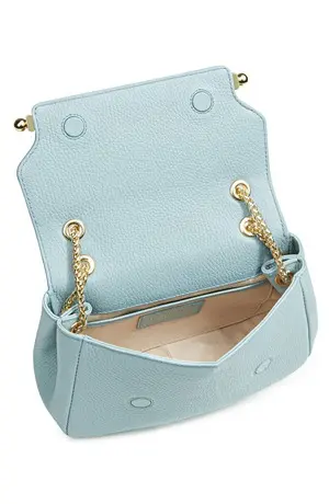 Strathberry Mini Soft Leather East/west Shoulder Bag - Duck Egg Blue