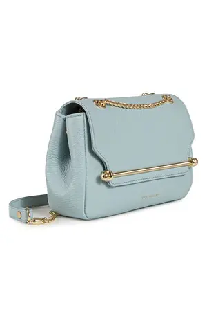 Strathberry Mini Soft Leather East/west Shoulder Bag - Duck Egg Blue