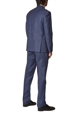 Jb Britches Sartorial Classic Fit Stretch Wool Suit - Blue