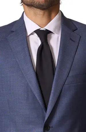 Jb Britches Sartorial Classic Fit Stretch Wool Suit - Blue