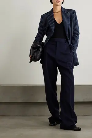 Max Mara Aceri Pinstriped Blazer